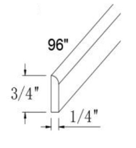 Shaker White Scribe Molding – Kitchen Euro